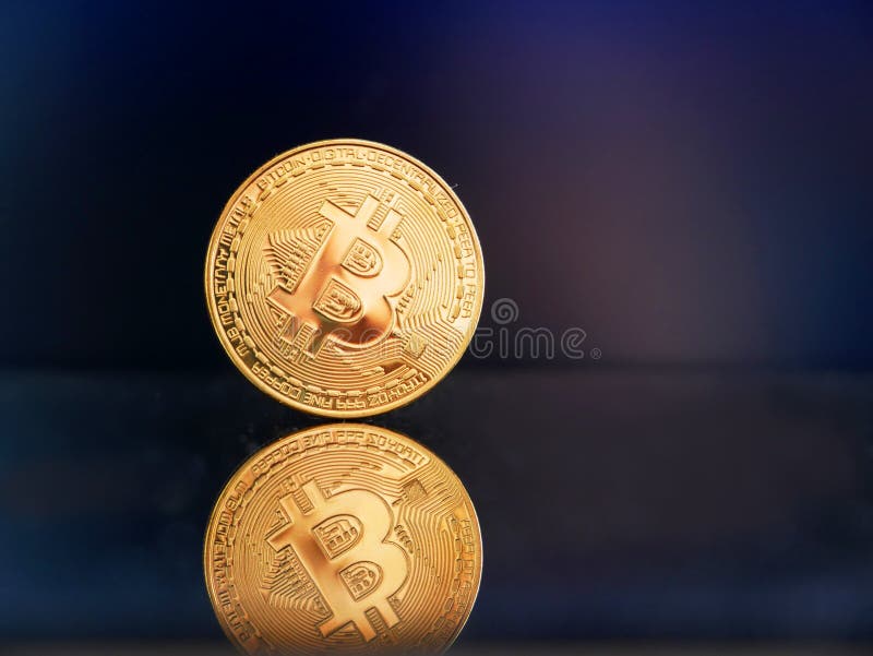 Bitcoin Gold Coin. Cryptocurrency Bitcoin the Future Coin Stock Photo ...