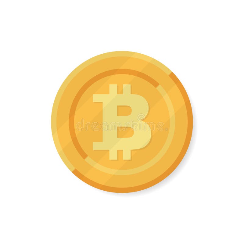 Bitcoin, Gold with Bitcoin Symbol Isolated on White Background Stock ...