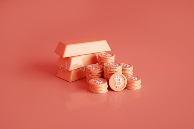 Bitcoin Golden Coin Digital Currency Cryptocurrency Concept Money
