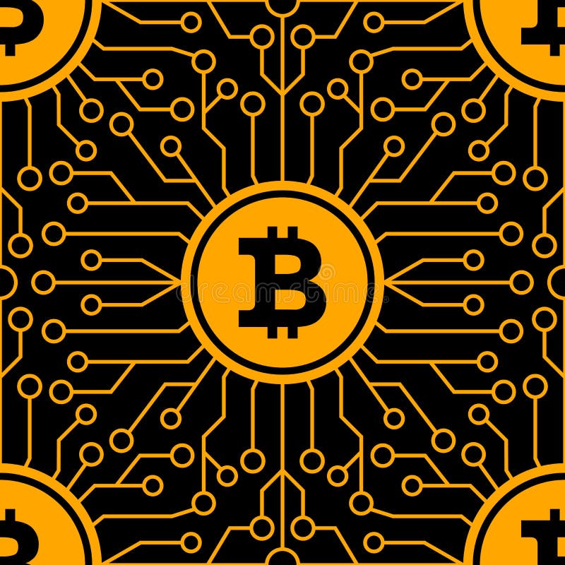 Bitcoin Golden Cryptocurrency Logotype on Waving Violet Flag Stock ...