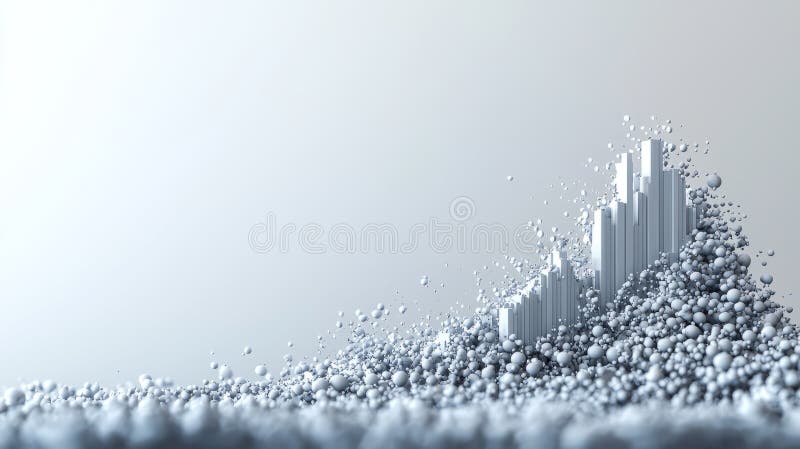 Bitcoin Growth Chart in 3D Doodle Isolated High Resolution Stock ...