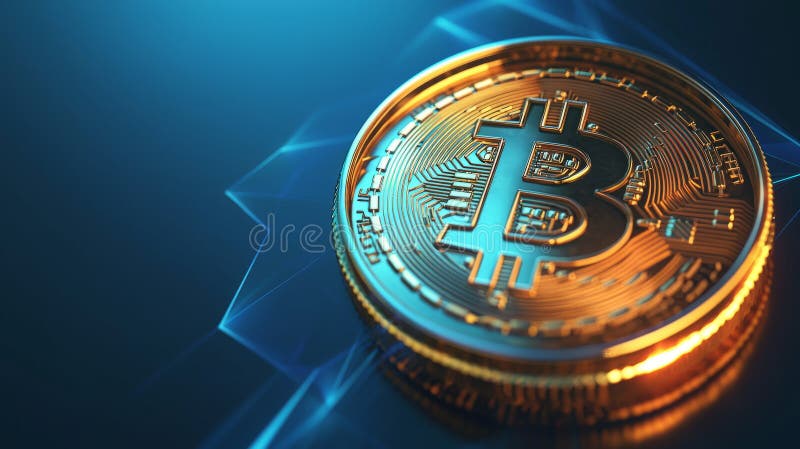 Bitcoin Growth Forecast in Minimalistic 8K Resolution Render Stock ...