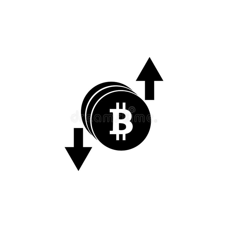 Bitcoin Growth, Increase and Down, Decrease Stock Image, Digital Currency, Cryptocurrency Money ...