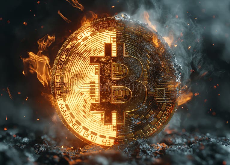 Bitcoin Halving Conceptual Illustration in Vector Style Stock ...