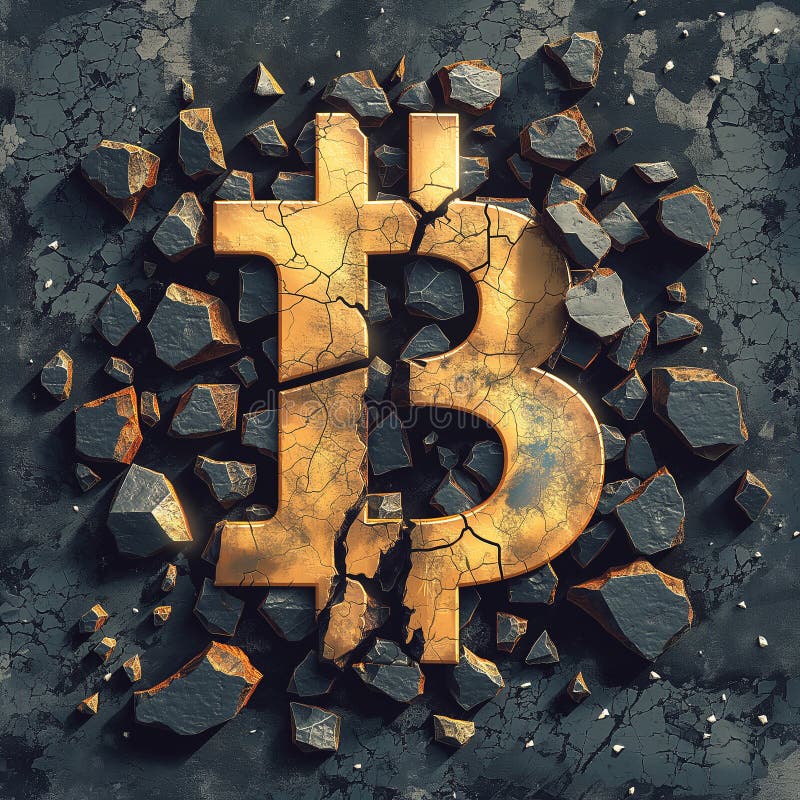 Bitcoin Halving Conceptual Illustration in Vector Style Stock ...