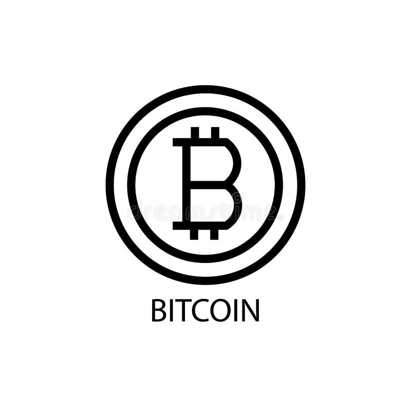 Bitcoin Icon in Circle. Vector Illustration Eps 10 Stock Illustration ...