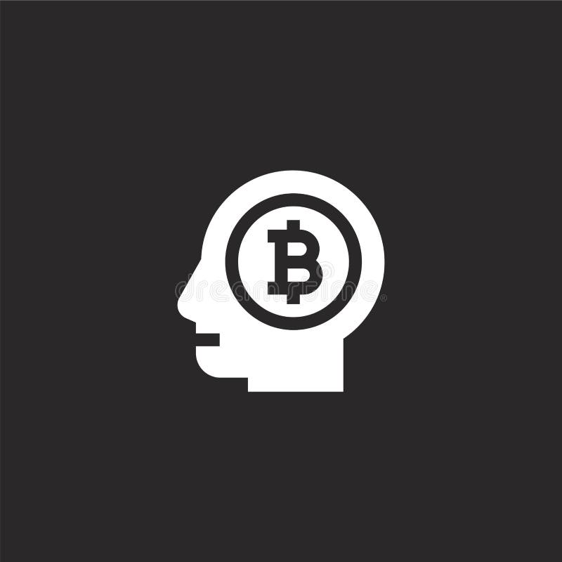 Bitcoin Icon. Filled Bitcoin Icon for Website Design and Mobile, App ...
