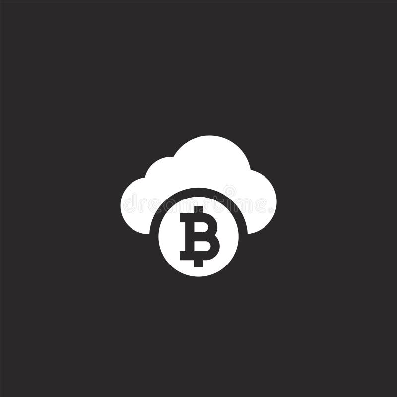 Bitcoin Icon. Filled Bitcoin Icon for Website Design and Mobile, App ...