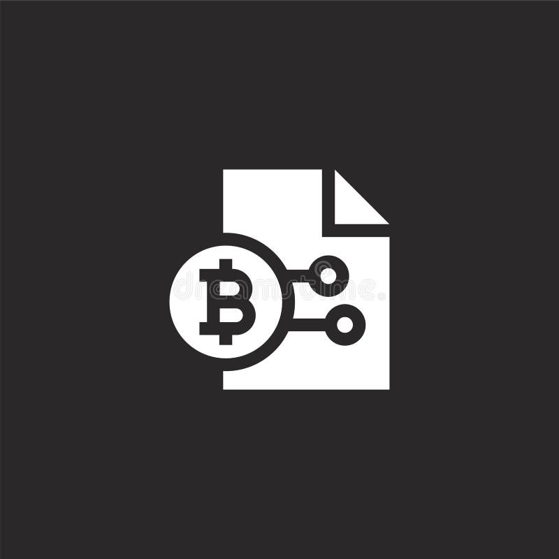 Bitcoin Icon. Filled Bitcoin Icon for Website Design and Mobile, App ...