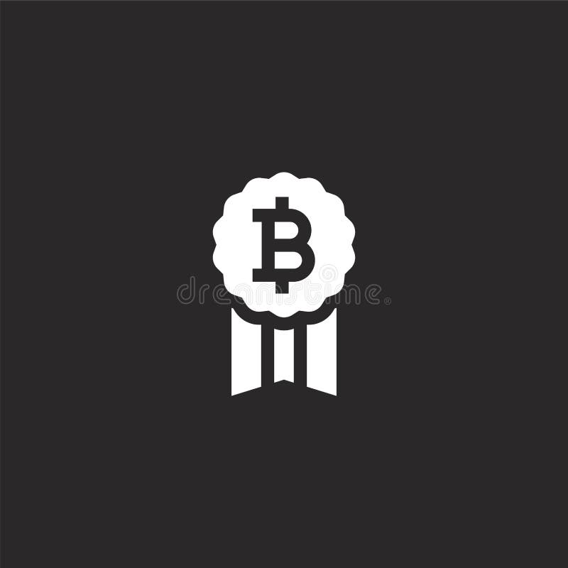 Bitcoin Icon. Filled Bitcoin Icon for Website Design and Mobile, App ...