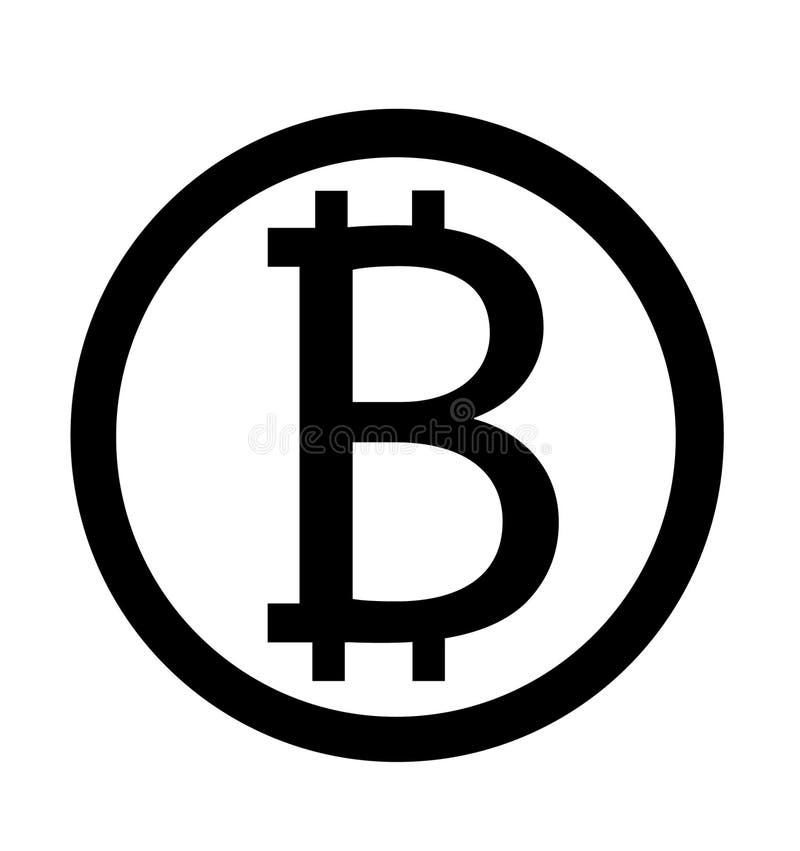 Bitcoin Icon Sign Payment Symbol Stock Illustration - Illustration of ...