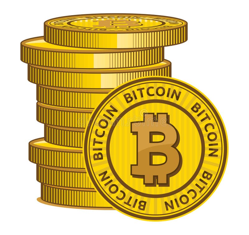 Bitcoin icon stock illustration. Illustration of payment - 54491547