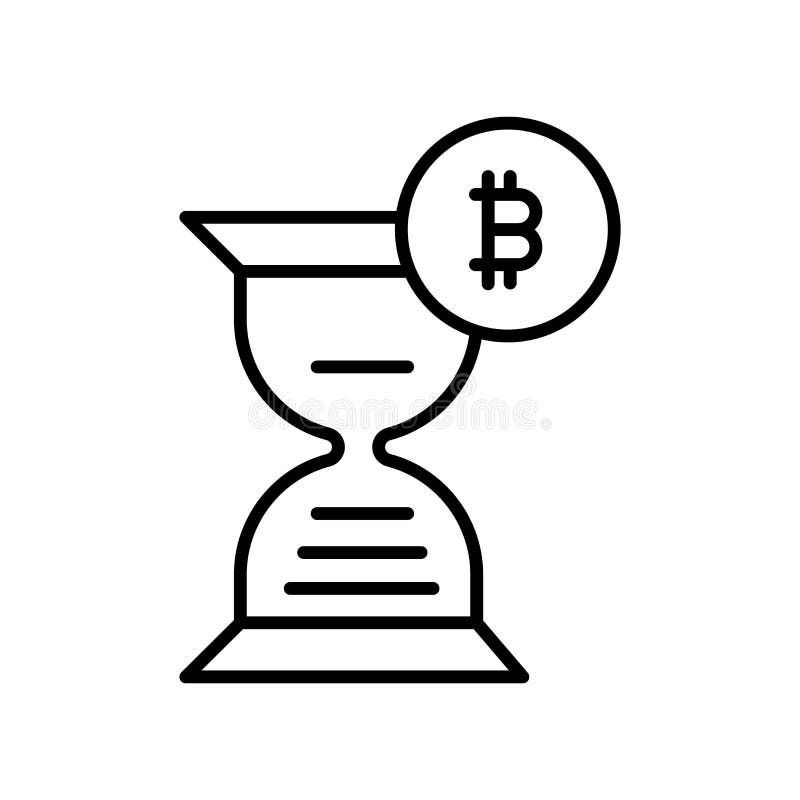 Bitcoin Icon Vector Isolated on White Background, Bitcoin Sign , Thin ...