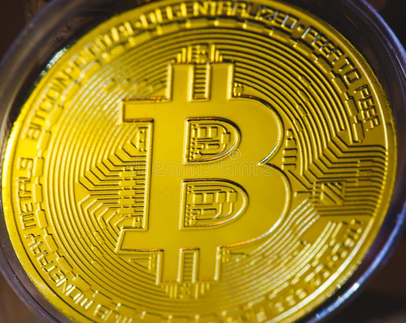 Bitcoin Isolated on Black, Vector Illustration Stock Photo - Image of ...