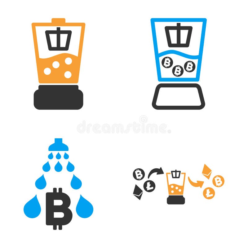 Bitcoin Laundering Vector Icon Set Stock Illustrations – 4 Bitcoin ...