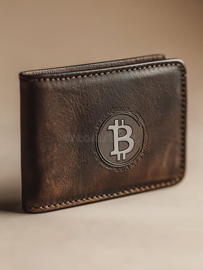 Bitcoin Logo Brown Leather Wallet Stock Photos - Free & Royalty-Free ...