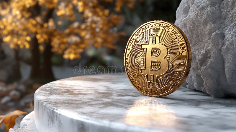 Bitcoin Logo on Computer Screen Stock Photo - Image of coin, finance ...