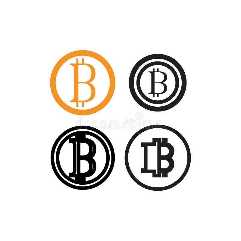 Bitcoin logo stock vector. Illustration of design, currency - 196265951