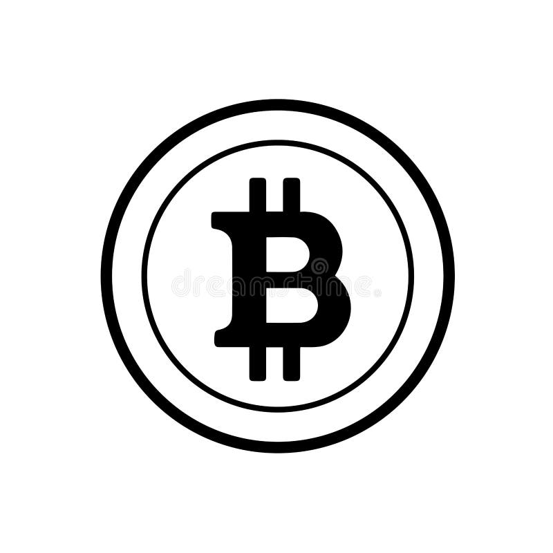 Bitcoin Mark Icon Vector Illustration Stock Vector - Illustration of ...