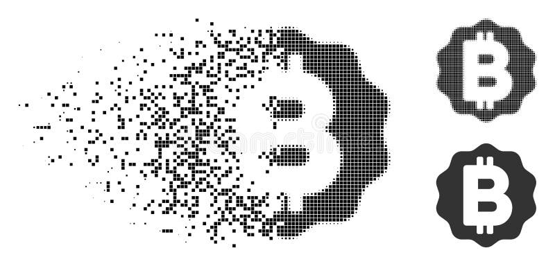 Dissolving Dot Halftone Bitcoin Medal Coin Icon Stock Vector ... Dissolving Dot Halftone Bitcoin Medal Coin Icon Stock Vector ...