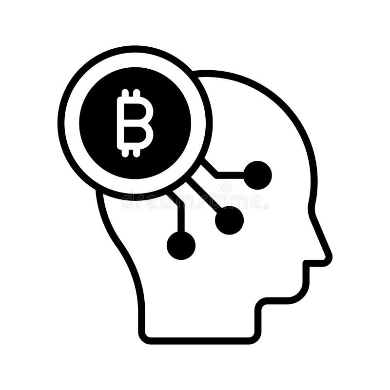Bitcoin Mind Vector Design in Modern Style, Ready To Use Icon Stock ...
