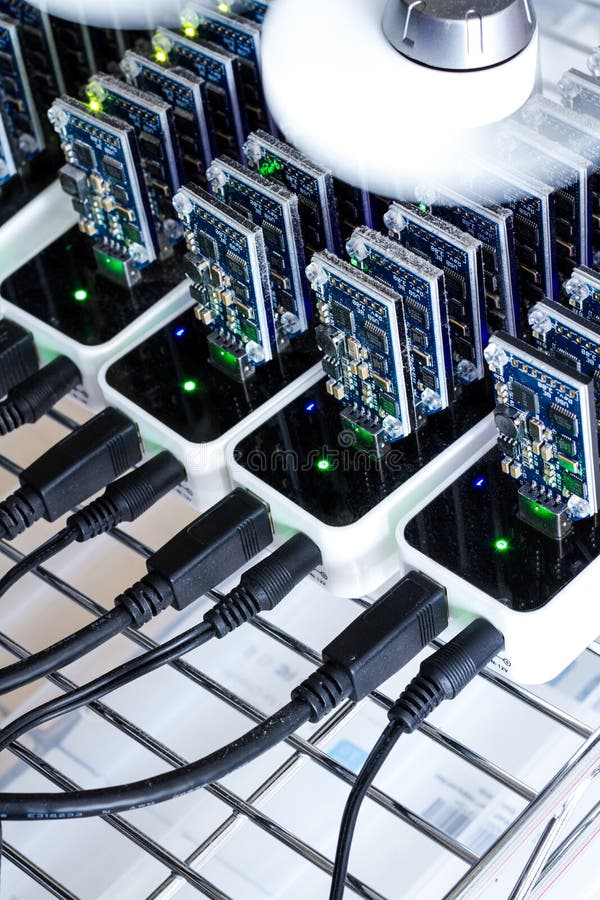 Bitcoin mining stock photo. Image of peertopeer, digital - 286238788