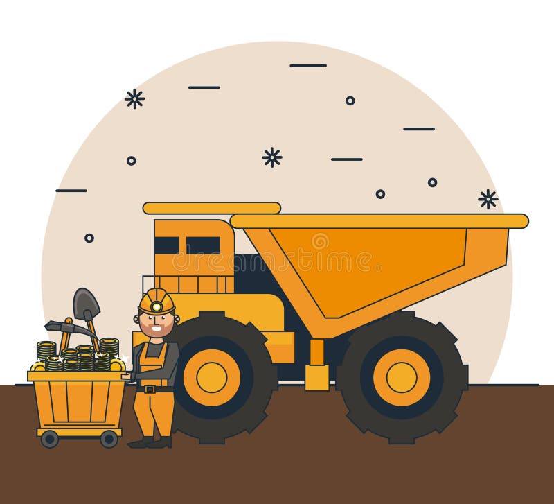 Bitcoin mining cartoons stock vector. Illustration of character - 128549107