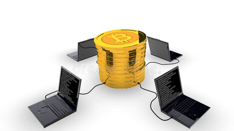 Bitcoin mining concept stock footage. Video of digital - 91053746