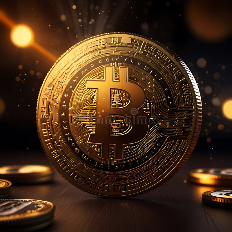 Bitcoin Mining Currency Digital Concept Image Background Stock ...