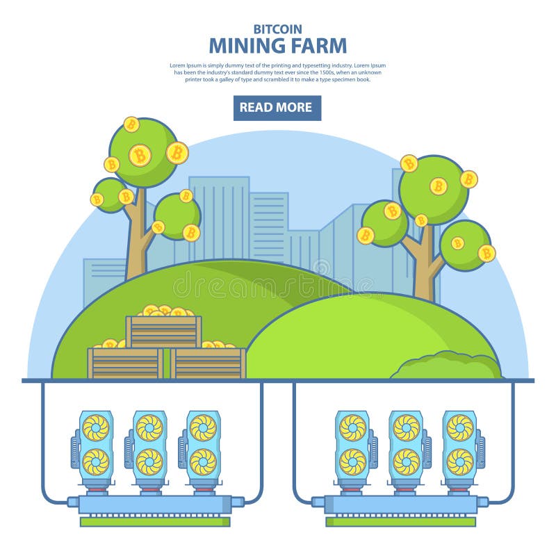Bitcoin Mining Farm Stock Illustrations – 6,047 Bitcoin Mining Farm ...