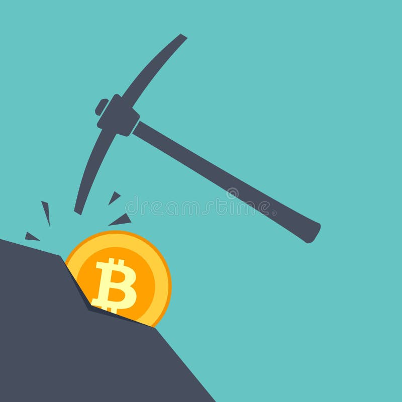 Bitcoin Mining Illustration Stock Vector - Illustration of coin, flat ... Bitcoin Mining Illustration Stock Vector - Illustration of coin, flat ...