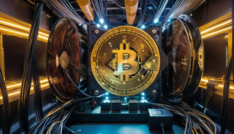 Bitcoin Mining Rig with Cooling Fans Stock Image - Image of hightech ... Bitcoin Mining Rig with Cooling Fans Stock Image - Image of hightech ...