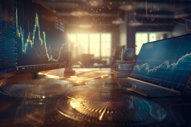 Bitcoin Trading Illustration Stock Illustration - Illustration of ...