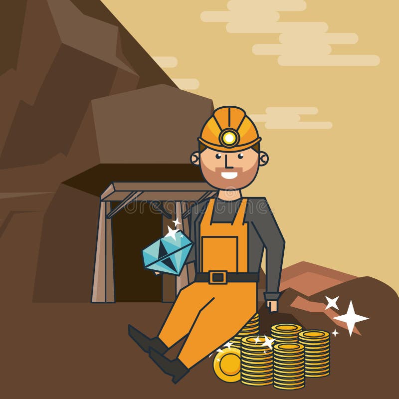 Mining Cartoons Stock Illustrations – 158 Mining Cartoons Stock ...