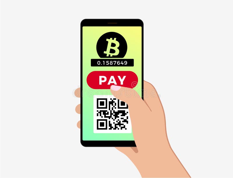 Bitcoin Mobile Payment Concept Stock Vector - Illustration of business ... Bitcoin Mobile Payment Concept Stock Vector - Illustration of business ...