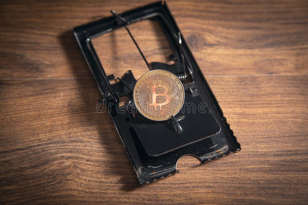 Bitcoin in Mouse Trap. Virtual Currency Stock Image - Image of internet ...