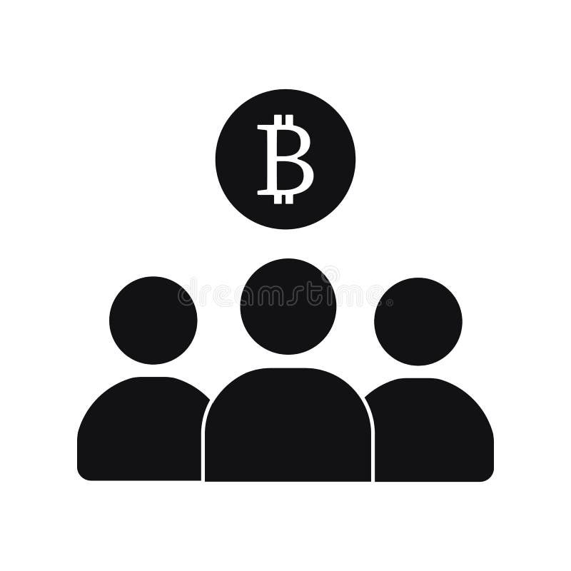 Bitcoin outline style icon stock illustration. Illustration of design ...