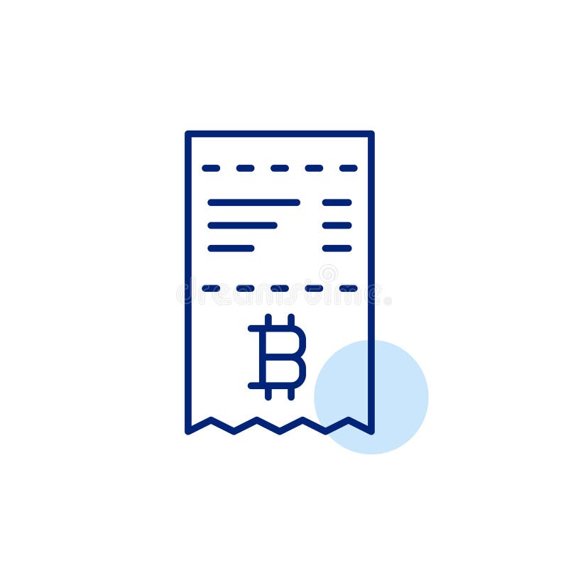 Bitcoin Payment Receipt, Crypto Commerce. Pixel Perfect, Editable ...
