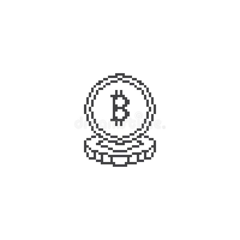Bitcoin Pixel Background Stock Illustrations – 722 Bitcoin Pixel ...
