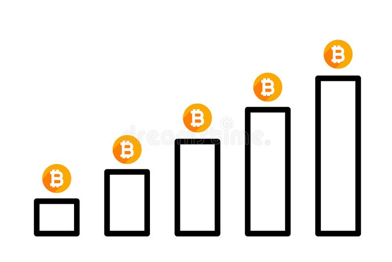 Bitcoin Prediction Chart, Editable Vector Illustration Stock Vector ...