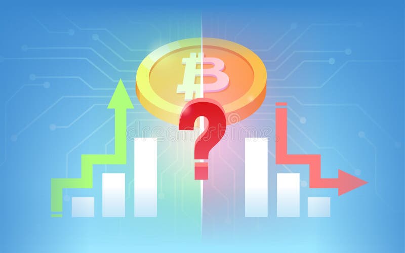 Bitcoin Price after Halving Event. Vector Illustration. Stock Vector - Illustration of bitcoin ...