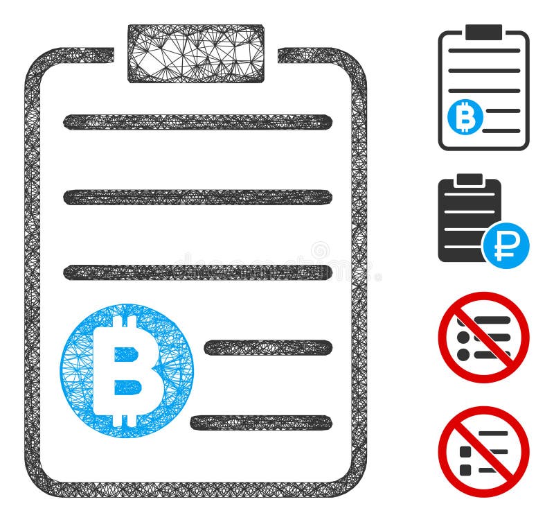 Bitcoin Price List Web Vector Mesh Illustration Stock Illustration ...