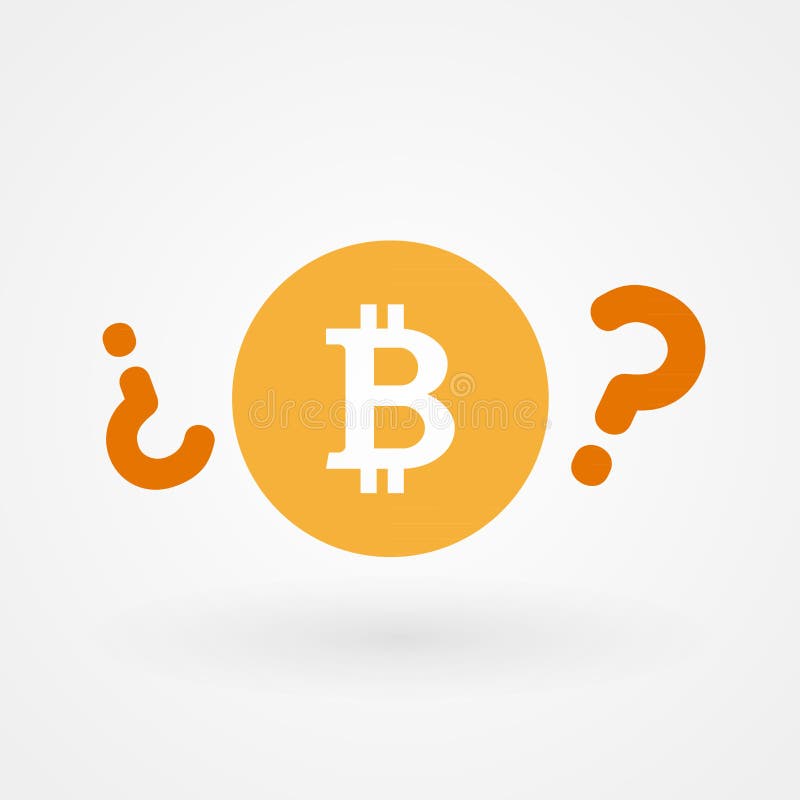 Bitcoin Questions. Crypto Currency Crisis Concept. Digital Currency Risk. Vector Illustration ...
