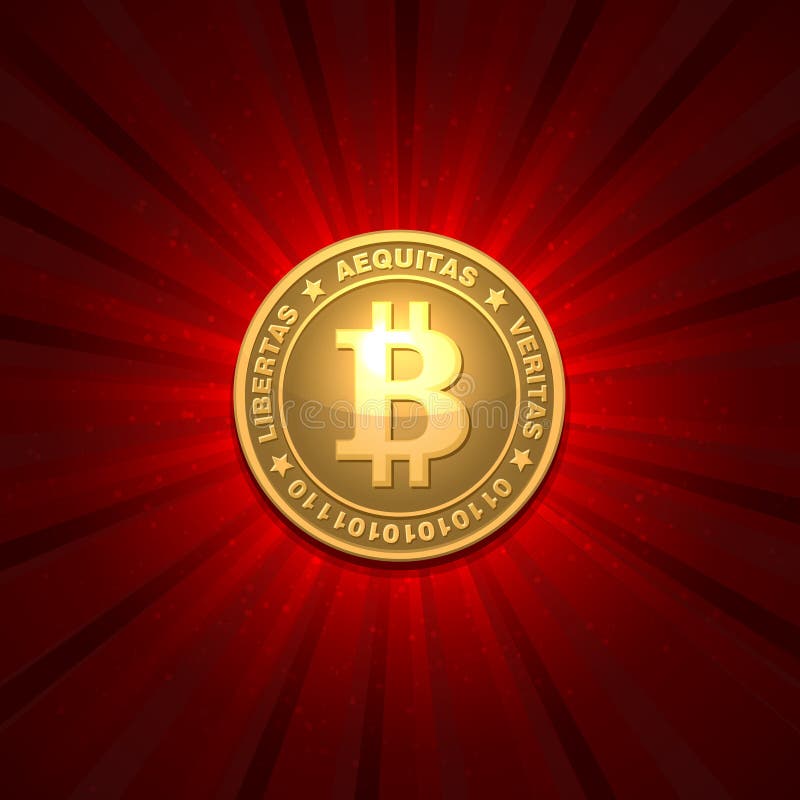 White Bitcoin on White Background Stock Illustration - Illustration of ...