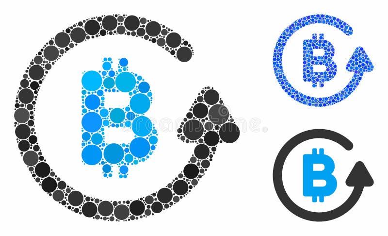 Bitcoin Refund Composition Icon of Spheric Items Stock Illustration ...