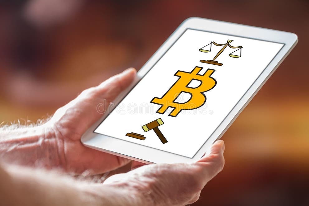 Bitcoin Regulation Concept on a Tablet Stock Image - Image of bitcoin ...