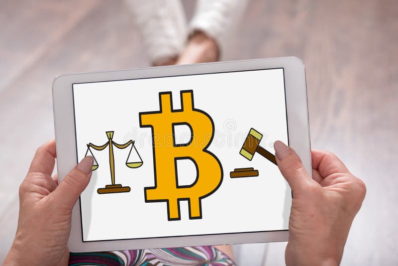 Bitcoin Regulation Concept on a Tablet Stock Image - Image of business ...