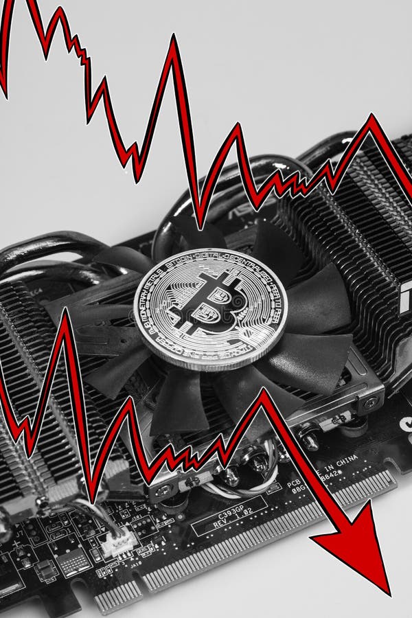Bitcoin`s crash stock photo. Image of economy, digital - 247313982