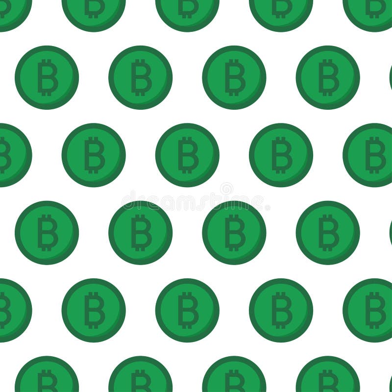 Bitcoin Seamless Flat Pattern, Vector Color Illustration Stock ...