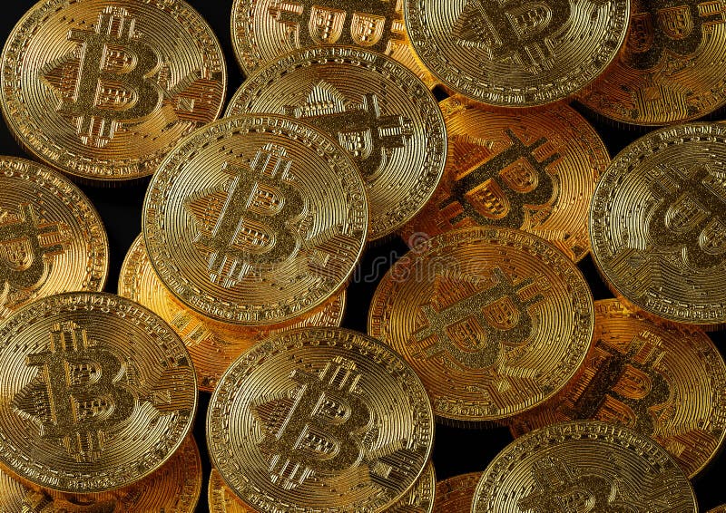 Bitcoin stack stock illustration. Illustration of stack - 265415766